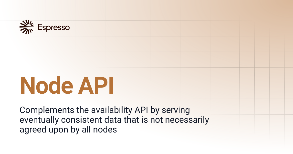 Node API | Espresso
